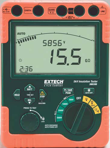 Extech 380395 / 380396 Digital High Voltage Insulation Tester ...