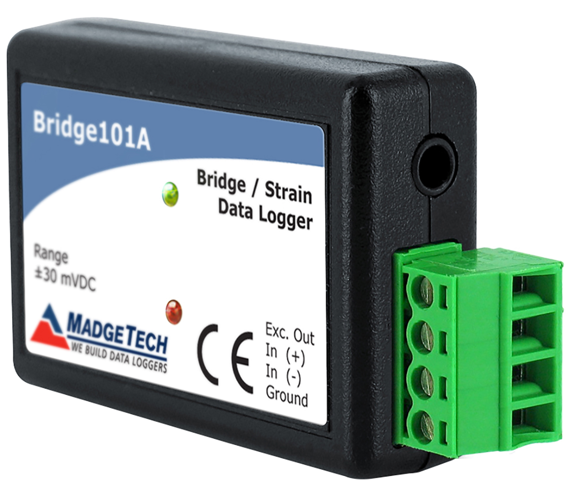 MadgeTech Bridge101A Bridge / Strain Gauge Data Logger | Data Loggers ...