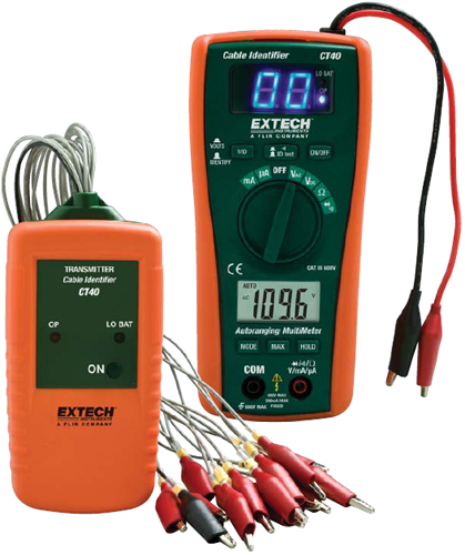 Extech CT40 Cable Identifier/Tester Kit | Electrical Testing Kits ...