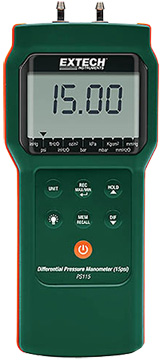 Extech PS115 Differential Pressure Manometer | Pressure Indicators ...