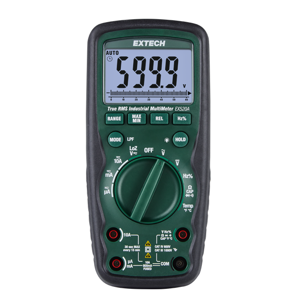 Extech EX520A RMS Industrial Multimeter | Multimeters | Instrumart