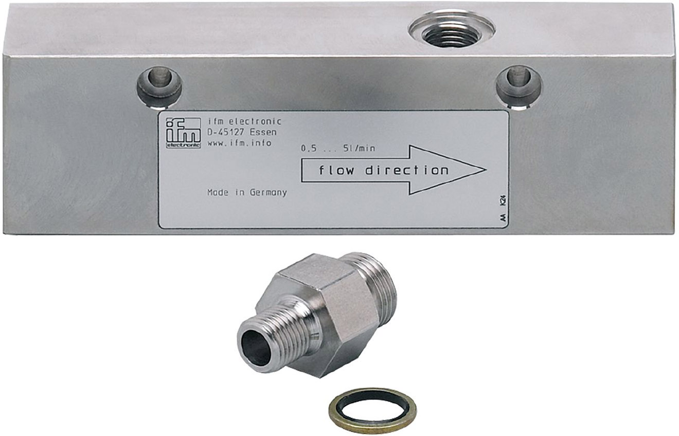 ifm efector E4 Series Low Flow Volume Process Adapter | Instrumart