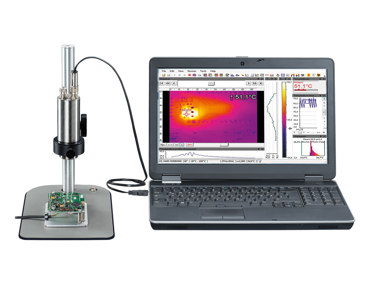 Optris OPTXI40LTF20CFKT090 Xi 410 Microscope Kit | Thermal Imagers ...