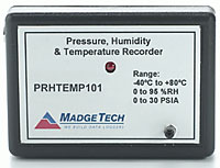 MadgeTech PRHTemp101 Pressure, RH & Temp Data Logger | Data Loggers | Instrumart