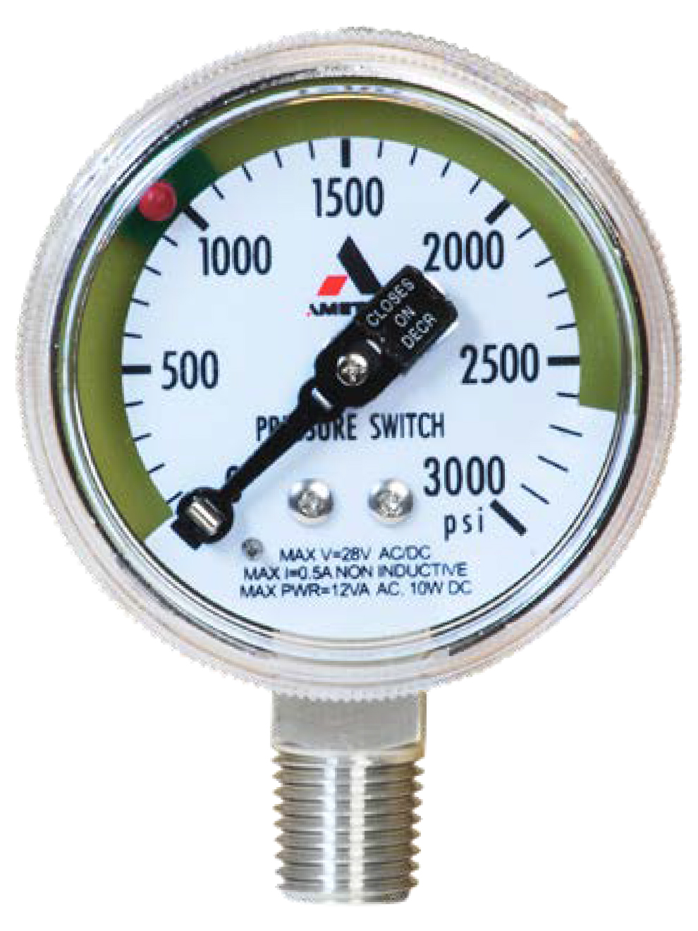 US Gauge IPS-300 Ultra High Purity Pressure Switch Gauge | Pressure ...